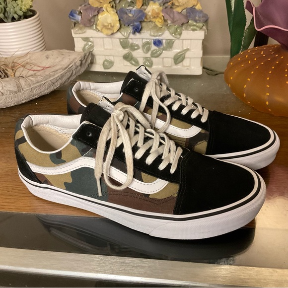 Vans | Shoes | Vans Mens Old Skool Woodland Camo Sneakers 75 | Poshmark